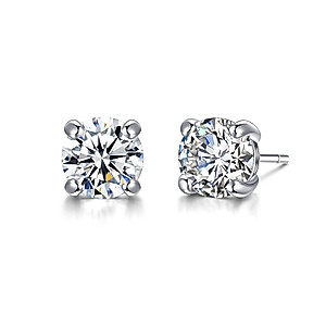 Titanium Stainless Steel Lady's Charming Stud Earring with a Gift Box and a Free Small Gift