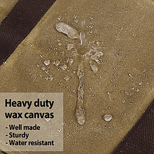 BONTHEE Extra Large Waterproof Firewood Log Carrier Canvas Firewood Holder Indoor with Shoulder Strap and Top Handles Contained Weight-Relief Pad for Easy Carry