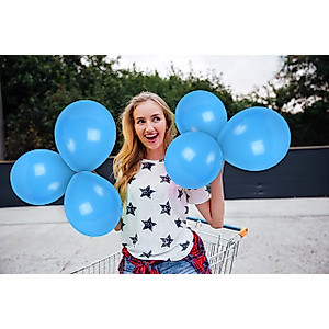 Treasures Gifted Light Blue Balloons - Baby Blue Balloons - Pastel Blue Balloons - Dusty Blue Balloons - Latex Sky Blue Balloons - Steel Blue Balloons - Robins Egg Blue Balloons - Blue Balloons 100 Pc