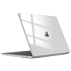 Fintie Protective Case for 13.5 Inch Microsoft Surface Laptop 5/4/3/2 with Alcantara Keyboard (Model: 1958/1950/1867/1769) - Slim Snap On Hard Shell Cover, Crystal Clear