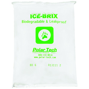 Partners Brand PIBB6 Ice-Brix Packs, 6 oz., 5 1/2" x 4" x 3/4", White (Pack of 96)