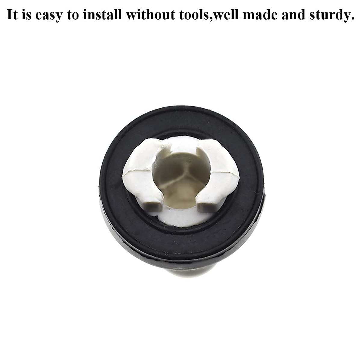 Auleswet 3/5 inch(15mm) Air Conditioner Drain Hose Connector Conduct Condensate Plug Teeth Seal Washer Elbow Fitting Quality Plastic Easy Install Grey 2 Pieces for Window AC Unit Mini Split Frigidaire