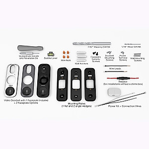 Doorbell Video Ring Security Camera by RCA New and Improved - with Mobile Doorbell Ring, 3MP HD Video, Live Stream, No Recording Storage Fees, Night Vision and Motion Detection