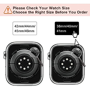 CTYBB 4 Pack Stretchy Nylon Solo Loop Bands Compatible with Apple Watch 40mm 38mm 44mm 49mm 45mm 42mm 41mm, Adjustable Braided Elastic Sport Straps Womens Men Wristbands for iWatch Series 9 8 7 6 5 4 3 2 1 SE Ultra