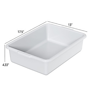 Lasbily 13 L Commercial Bus Box/Utility Box, Dish Wash Basin Tub, 4 Packs