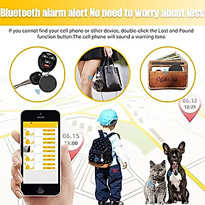 NouSKaU Portable Pet GPS Tracking - Bluetooth 5.0 Mobile Key Tracking Smart Anti-Loss Device - 2022 Mini Pet GPS Locator Bluetooth Tracer Include Batteries and Protective Case, Fit for iOS (2 Pack)