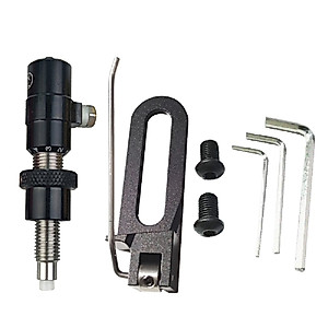 ZSHJGJR Archery Magnetic Arrow Rest and Cushion Plunger Set Pressure Button Metal Arrow Rest Left Right Hand for Recurve Bow (Right Hand, Black)