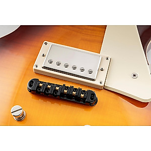 Musiclily 51.5mm Locking Roller Bridge Tune-O-Matic Bridge for Epiphone Les Paul SG Style Electric Guitar, Black