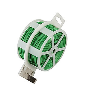 Shintop 328 Feet Garden Plant Twist Tie with Cutter for Gardening, Home, Office (Green)