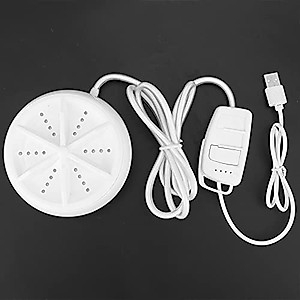 Zunate Mini Washing Machine, Washing Machine, Automatic Compact Laundry Machine for Trip, Apartment(white, 4-speed adjustment)