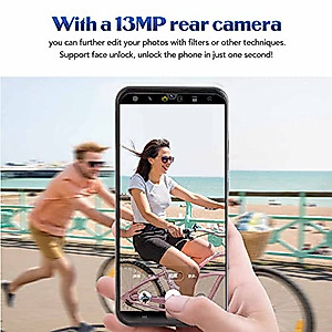 5G Unlocked Cell Phone, 6.4 Inch Super High Screen 1960x1080 High Definition Resolution, 6000mAh Battery 13MP Rear and 5MP Front Camera, Suitable for Calling Music(USA)