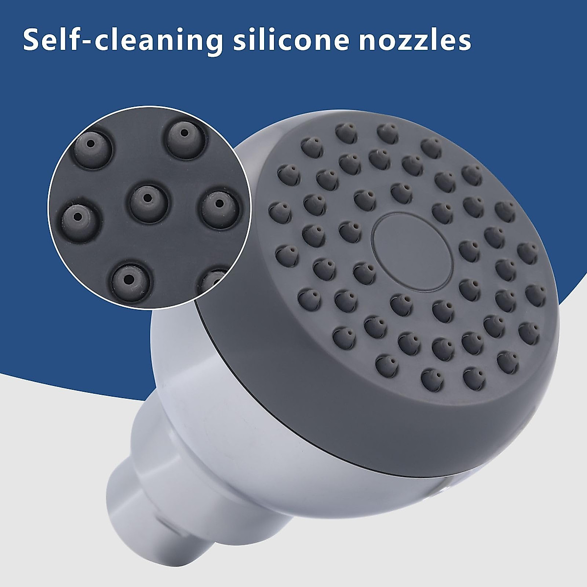 Eolax 3'' High Pressure Shower Head, Powerful Deluxe Bathroom Showerhead with Strong Spray, High Flow Fixed Showerheads for Luxury Shower Experience Even at Low Water Pressure (Chrome)