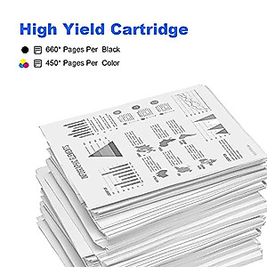 HavaTek Remanufactured 64XL Ink Cartridge Combo Pack Replacement for HP 64 Fit for Envy Photo 7855 7155 6255 7164 6222 6252 7134 7830 7864 7800 6230 6220 6234 7120 7858 Tango Smart Printer (2 Pack)