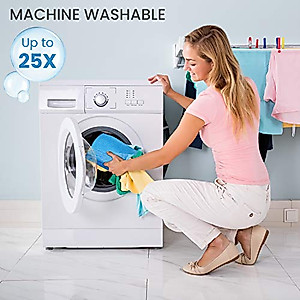 SCRUBIT Reusable Cleaning Wipes, Handy Wipes for Kitchen and Office - Dish Cloths for Washing Dishes - Multi Purpose Disposable Cleaning Towels (12 x 20 in) 72 Pack (Blue)