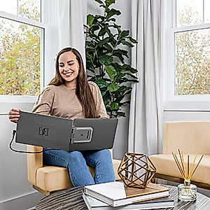 SideTrak Swivel 14” Patented Attachable Portable Monitor for Laptop | FHD TFT USB Laptop Dual Screen | Mac, PC & Chrome Compatible | Fits All Laptops | Powered by USB-C or Mini HDMI (Dark Gray)