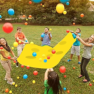 Sonyabecca Hole Tarp Team Building Exercise Activities Games Teamwork Group Learning Fun Playing Yellow,85''Lx57''W