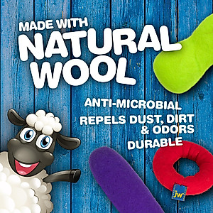 JW Wool-EE Ring Handmade 100% Wool All Natural Dog Toy for Fetch