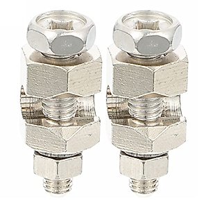 Scicalife 2pcs Solar Panel Grounding Lug Solar Grounding Clip for RV Boat Off Gird Roof Installation Earthing Lug Cable Clamp Wiring Frame Clip Supply