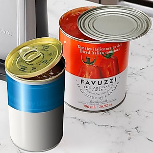 Kenmore Smooth Edge Electric Automatic Can Opener Extra-Tall Smooth-Touch Side-Cut Blade Easy Operation Opens Regular Pop-Top Cans Prevents Sharp Edges Silver Black