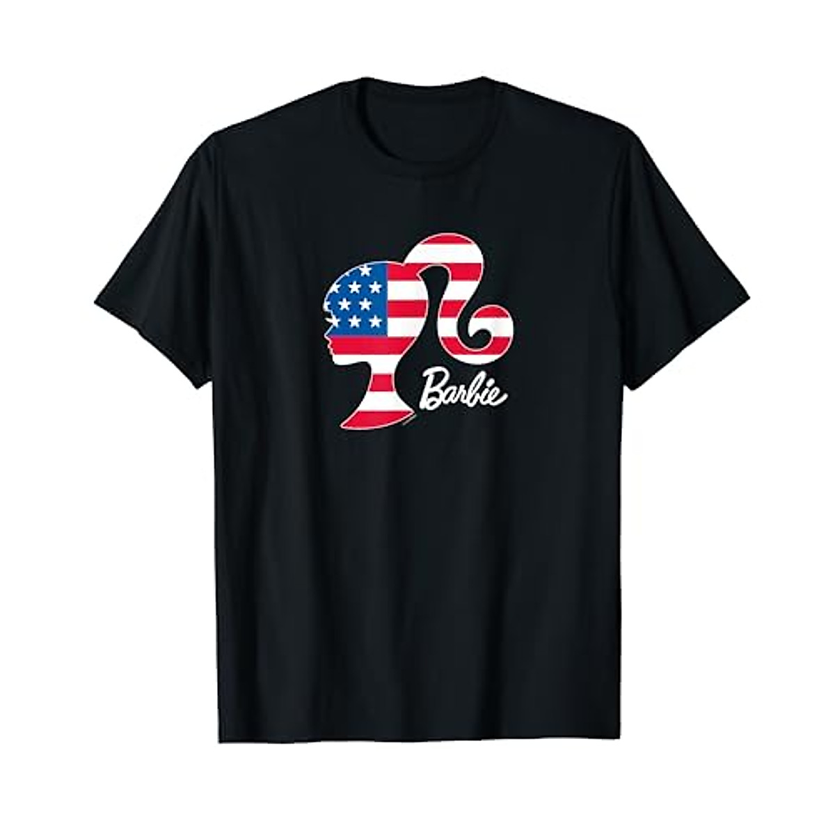 Barbie - Barbie Logo USA Flag T-Shirt
