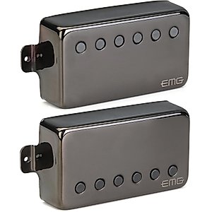 EMG JH James Hetfield Signature Guitar Pickup Set, Black Chrome