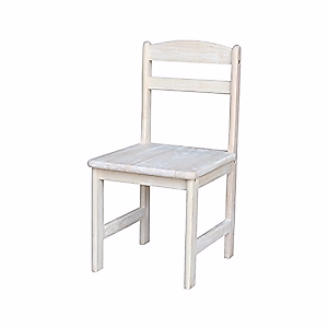 International Concepts Juvenile Chair, 13.75" W x 15" D x 27.5" H, Unfinished