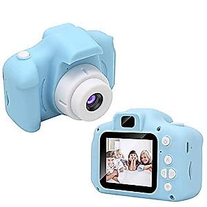 Kids Camera, Christmas Birthday Kids Camera for Boys Girls Age 3-9, Kid Camera for Toddler, Video Camera for Kids, Kids Digital Camera, Kidizoom Camera, Mini Camera for Kids with 32GB SD Card (Blue)