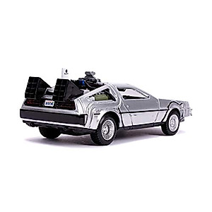 Jada Toys Back to The Future Part II 1:32 Time Machine Die-cast Car, Toys for Kids and Adults