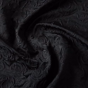 XMTXZYM 2 Meter 3D Jacquard Fabric Dress Cheongsam DIY Sewing Fabric