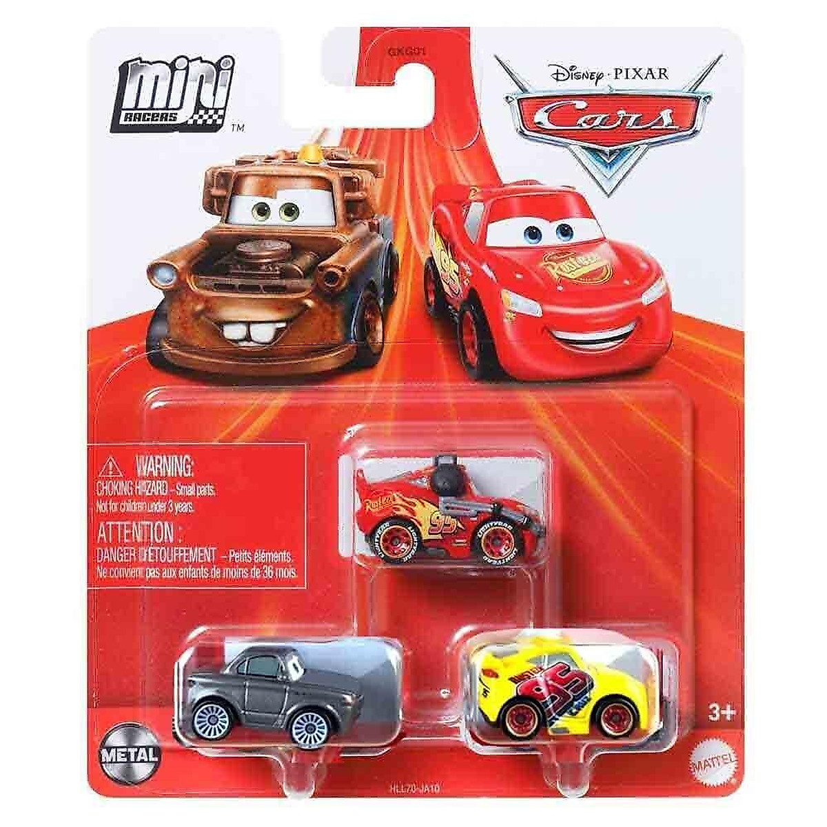 Disney Pixar Cars Mini Racers Mater - Fillmore Radiator - Springs Ramone 3 Pack Mini Cars
