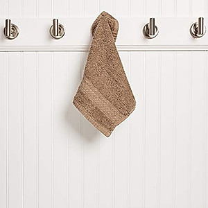 Luxurious Washcloths – Set of 12 – Size 13” x 13” – Thick Loop Pile Washcloth – Absorbent and Soft 100% Ring-Spun Cotton Wash Cloth – Lint Free Face Towel – Wash Cloths Perfect for Bathroom