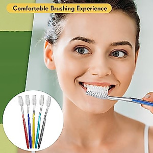 Amyhill 50 Sets Disposable Toothbrushes with Toothpaste Individually Wrapped Toothbrushes and Toothpaste Bulk 5 Colors Soft Bristle Tooth Brush for Travel Homeless Shelter Hotel Guest Apartment