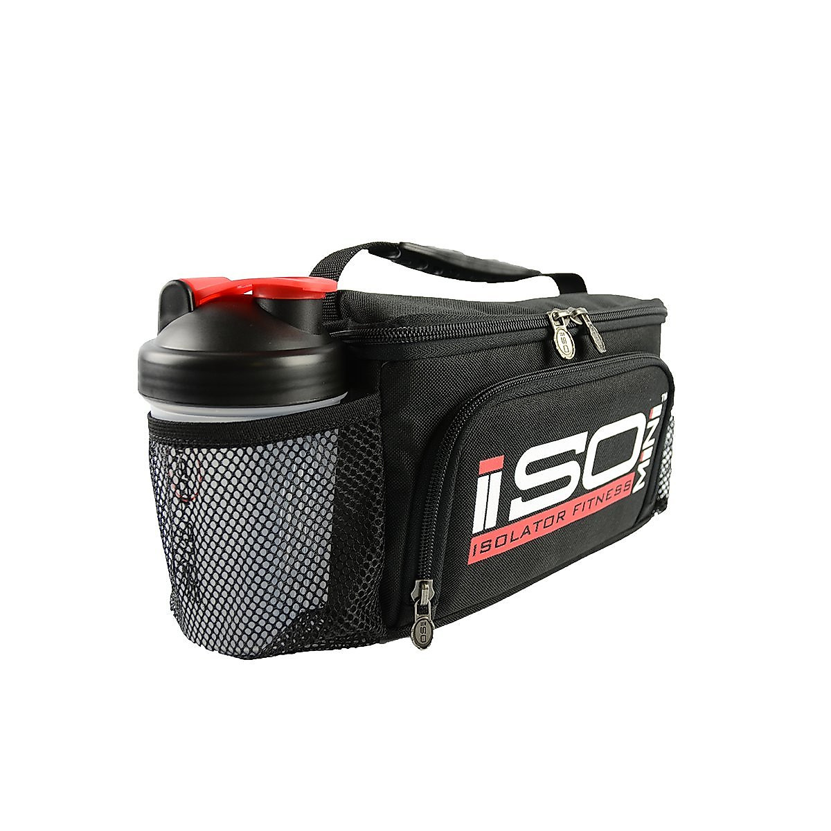 Small Meal Prep Lunch Bag ISOMINI 2 Meal Insulated Lunch Bag Cooler with 4 Stackable/Reusable Meal Prep Containers, 1 Ice Pack ISOBRICK, and 1 Shoulder Strap - Made in USA (Marine Woodland)