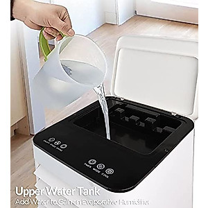 Evaporative Air Cooler,3-IN-1 Windowless Portable Air Conditioner,Oscillation Swamp Cooler and Humidification-Includes Ice Packs-12 Hour Timer&Remote,Ideal for Home, Office, Bedroom, Kitchen