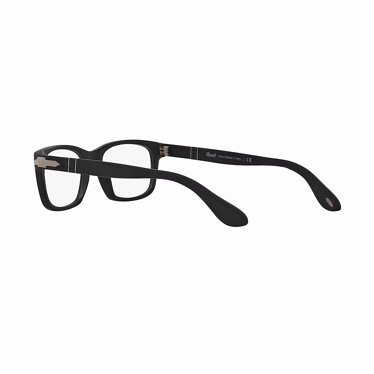 Persol PO3012V Square Prescription Eyewear Frames, Matte Black/Demo Lens, 54 mm
