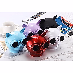 tihox Wireless Audio Cat Head Bluetooth Speaker Personalized Wireless Speaker Gift Portable Indoor and Outdoor Audio