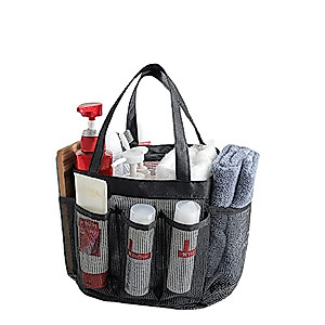 MBVBN Enignic Mesh Shower Caddy Portable for College Dorm Room Essentials, Caddy Organizer, With 8-Pocket Large Capacity For Conditioner, Soap And Other Bathroom Accessories. Camp, Gym, Swim, Beach.