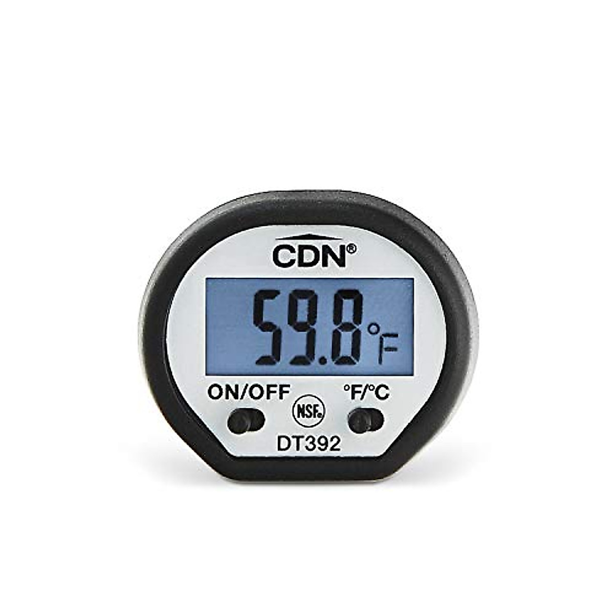 CDN ProAccurate® Digital Thermometer with Protective Sheath, 5" Stem with Thin Tip Probe, White Display (DT392)