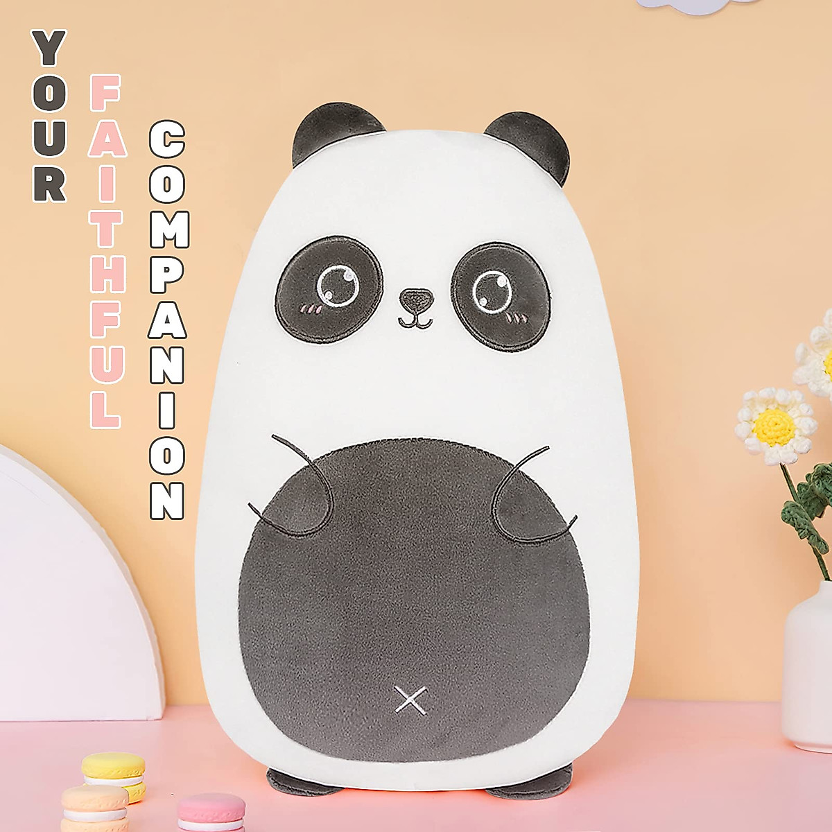 GBTCYDM Hippo Plush Pillow,Cute Hippo Stuffed Animals Plush Toy,Soft Kitty Stuffed Animal Toy Hugging Pillow Birthday Gifts for Kids Home Decoration(Strawberry Hippo)