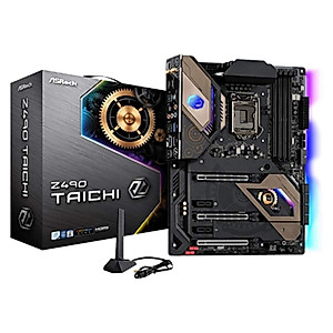ASRock Z490 Taichi Supports 10 th Gen and Future Generation Intel Core TM Processors (Socket 1200) Motherboard (Renewed)