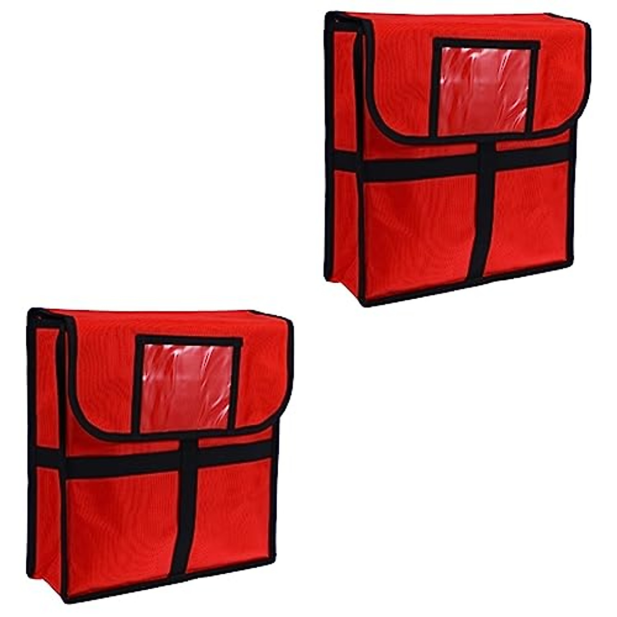 Cabilock 2pcs Insulated Pizza Bag Thermal Delivery Bag Pizza Delivery Bag Car Tote Backpack Organizer Pouch Car Organizer Bag Pizza Carrier Food Delivery Bag Tote Bag Storage Bag Red