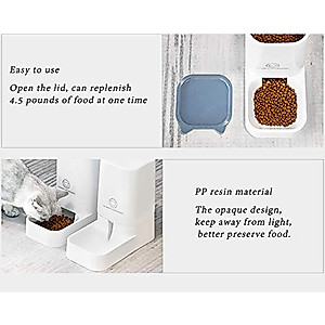 Dog or Cat Automatic Feeder Water Dispenser Set, Food Bowl Cat Food Container for Small, Medium and Large Cats and Dogs Food and Water Distribution