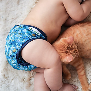 Best Bottom Loch Ness Cloth Diaper Shell-Snap | Reusable Diapers Shell Made of Durable Waterproof Materials | Eco-Friendly Washable Diapers Saves You Money from Disposable Diapers | PUL Fabric