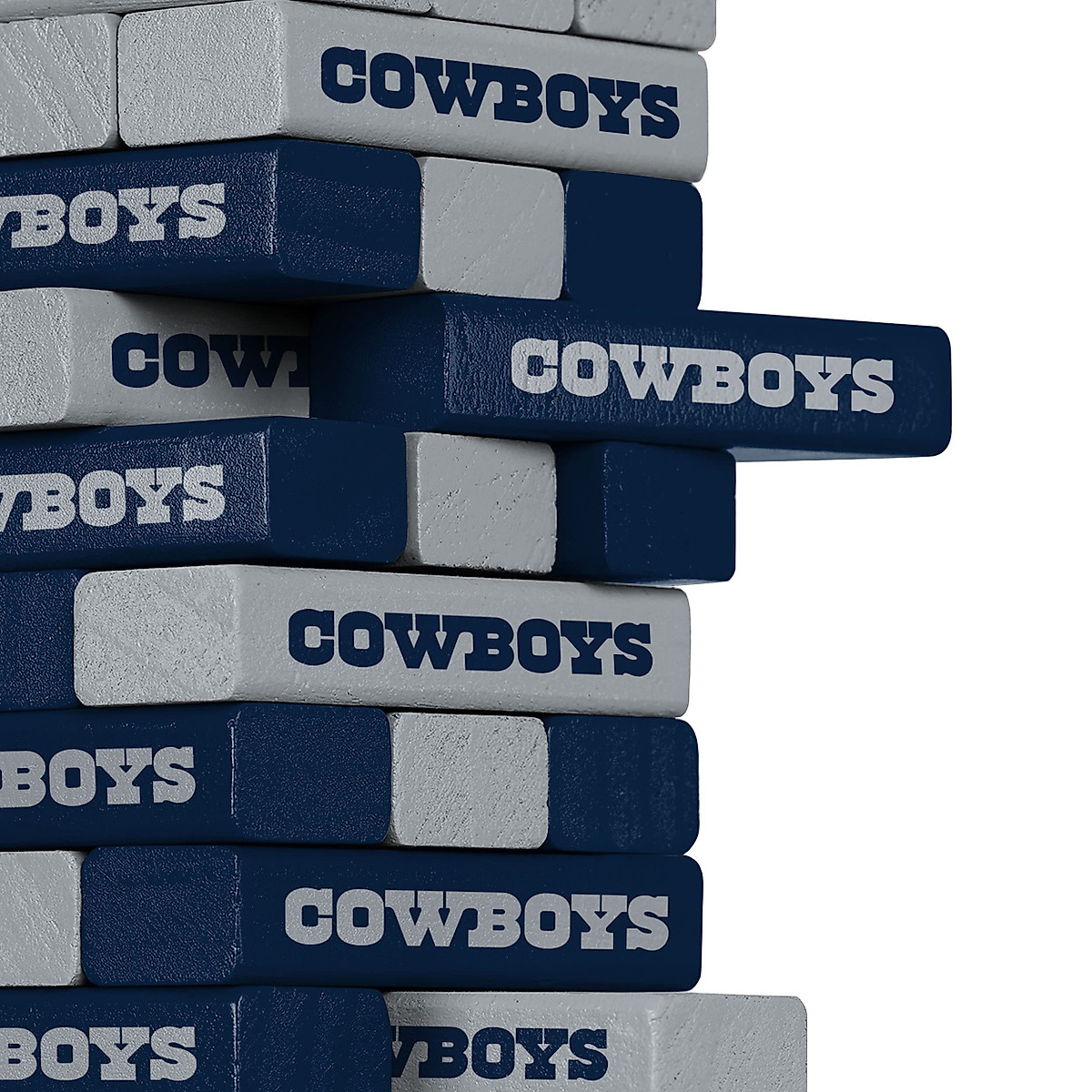 FOCO unisex adult NFL Team Logo Stackable Blocks Game, Team Color, 9-864 US