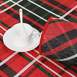 CAREMEE Plaid Merry Christmas Area Rug 6' x 4' Red Indoor Non-Slip Washable Retro Christmas Home Decor Living Room Bedroom Fireplace Children's Play Area Entryway Gift