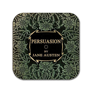 6 Coasters with Complete Novels of Jane Austen . Six Coffee Mug Coasters with Complete Novels of Jane Austen's Book Designs. (Book Title)