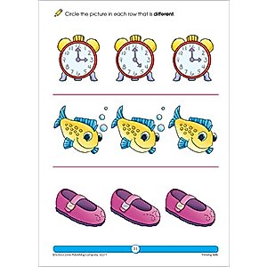 School Zone - Thinking Skills Workbook - 64 Pages, Ages 3 to 5, Preschool to Kindergarten, Problem-Solving, Logic & Reasoning Puzzles, and More (School Zone Get Ready!™ Book Series)