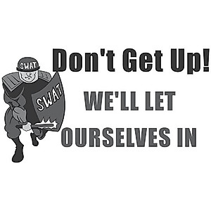 CafePress SWAT Dont Get Up Mug Ceramic Coffee Mug, Tea Cup 11 oz