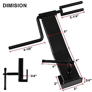 MotorbyMotor Winch Straps Winder, Roll-up Flatbed Trailer Winch Straps up to 2" 3" 4" Ratchet Tie Down Strap Webbing Winder, Used in Trailers, Trucks, Warehouses, Docks, Vans