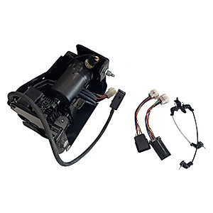Air Suspension Compressor With Bracket - Air Bag System - Replaces 15254590, 19299545, 15296756 - Compatible with Cadillac, Chevy and GMC SUVs - Escalade, Avalanche, Suburban, Tahoe, Yukon, XL1500